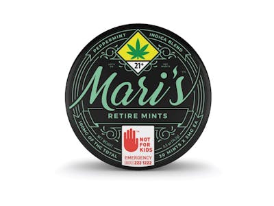 Buy Mari's Mints Peppermint Retire Mints 20-pack Online - Locals Canna ...